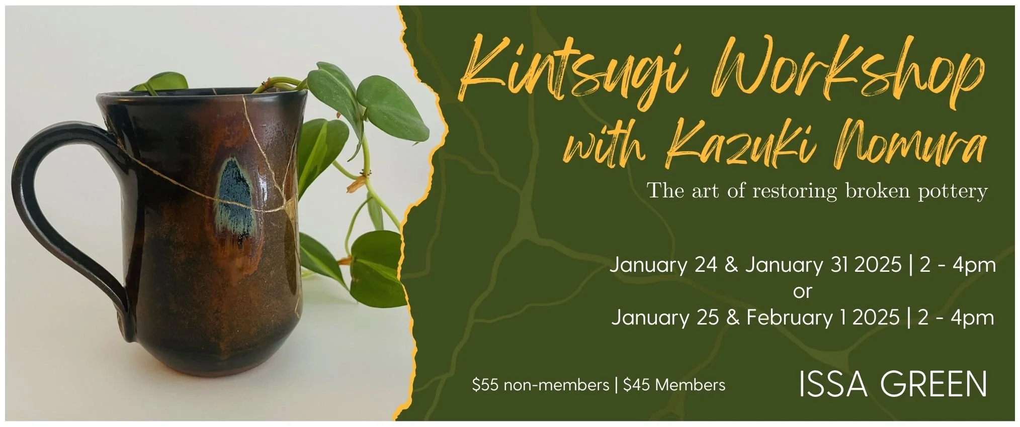 Modern Kintsugi workshop with Kazuki Nomura — Alberta Craft Council