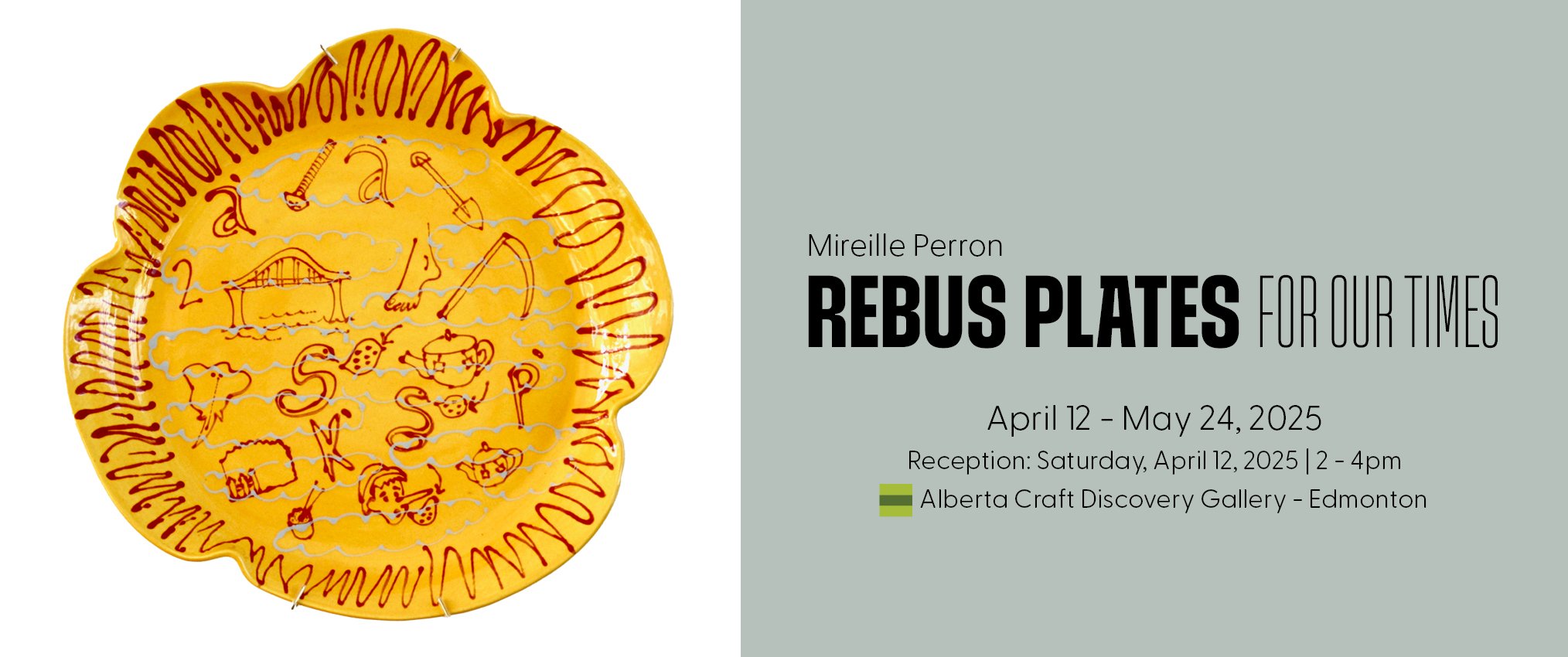 Rebus Plates for Our times — Alberta Craft Council
