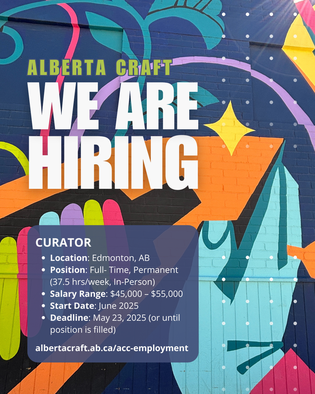 Work with us — Alberta Craft Council