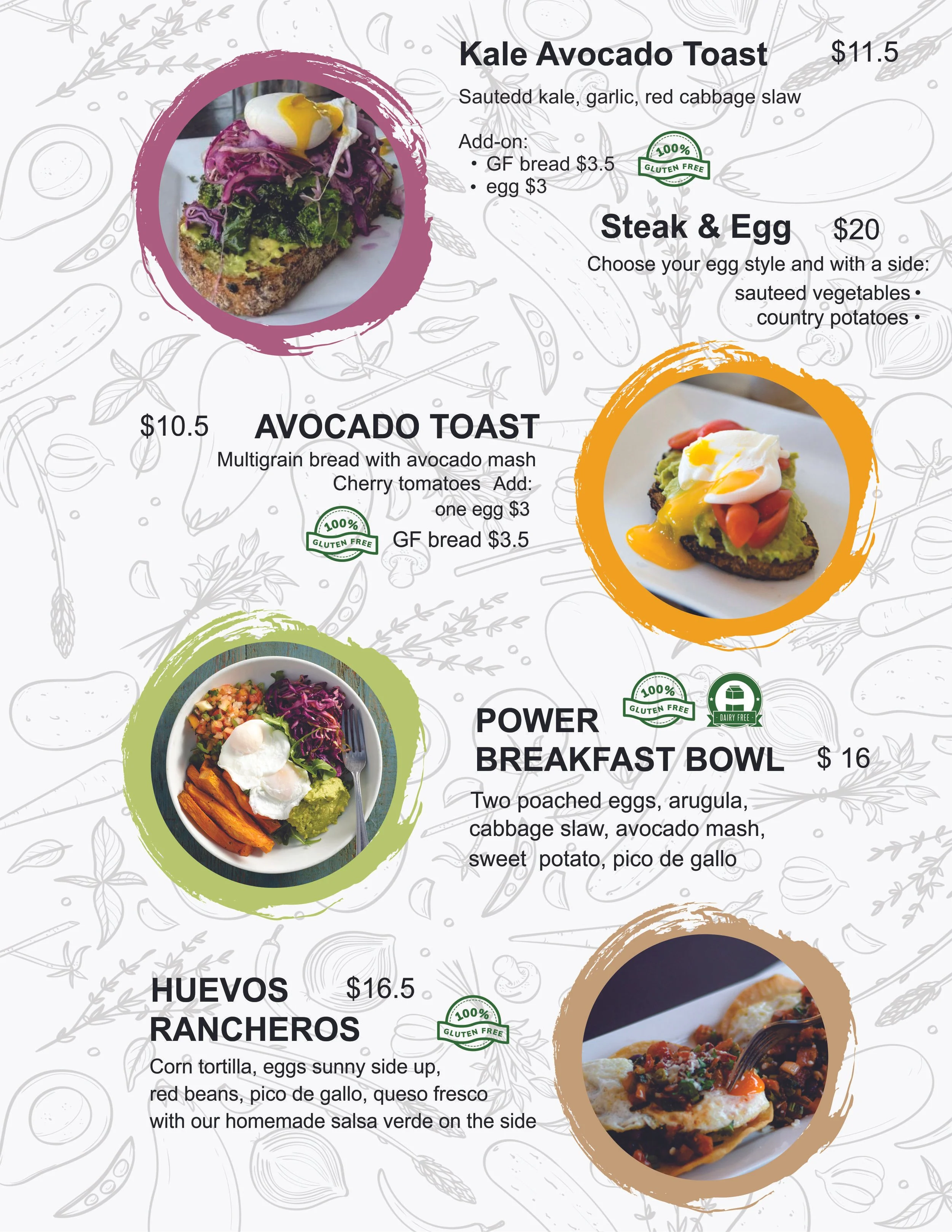 Menu — The Daily Harvest Cafe