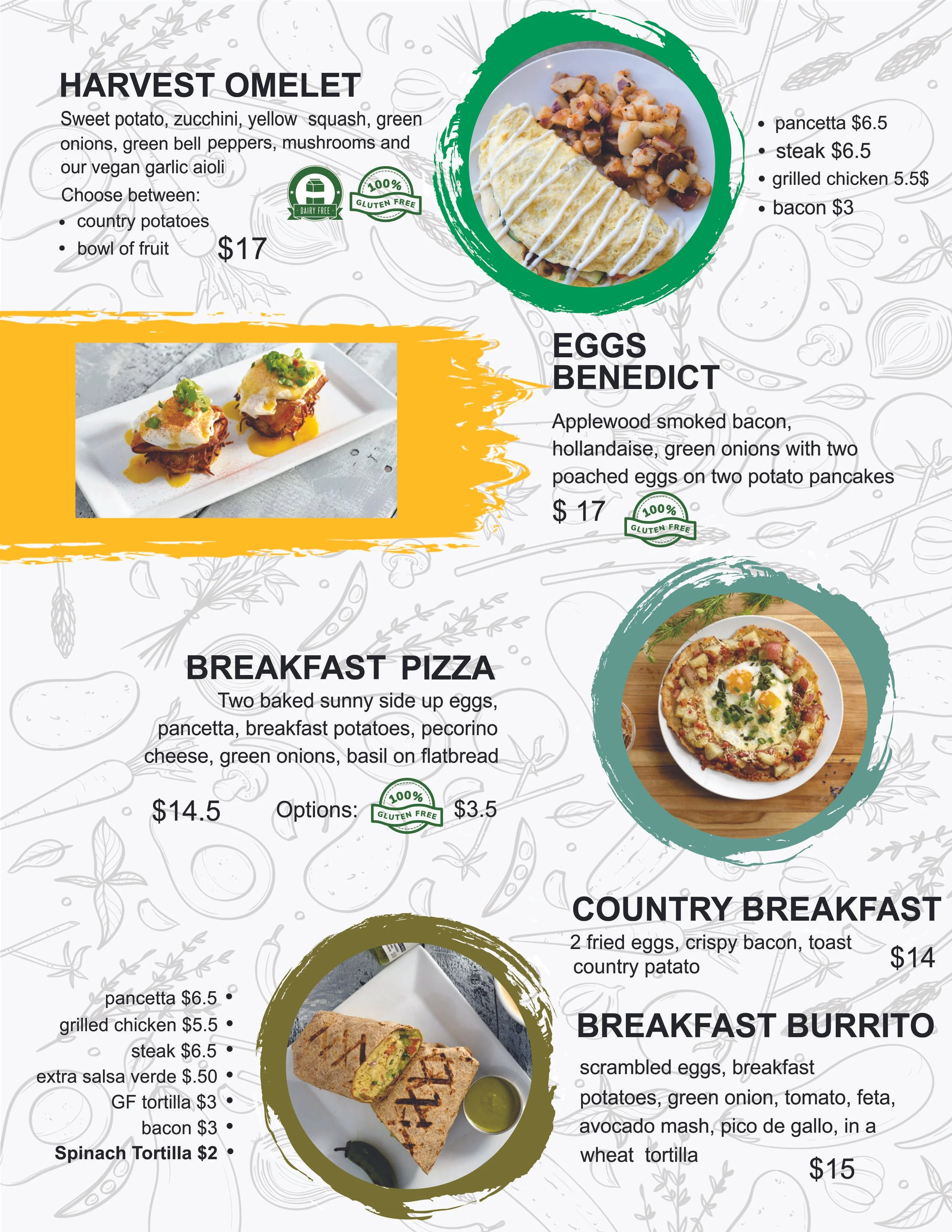 Menu — The Daily Harvest Cafe