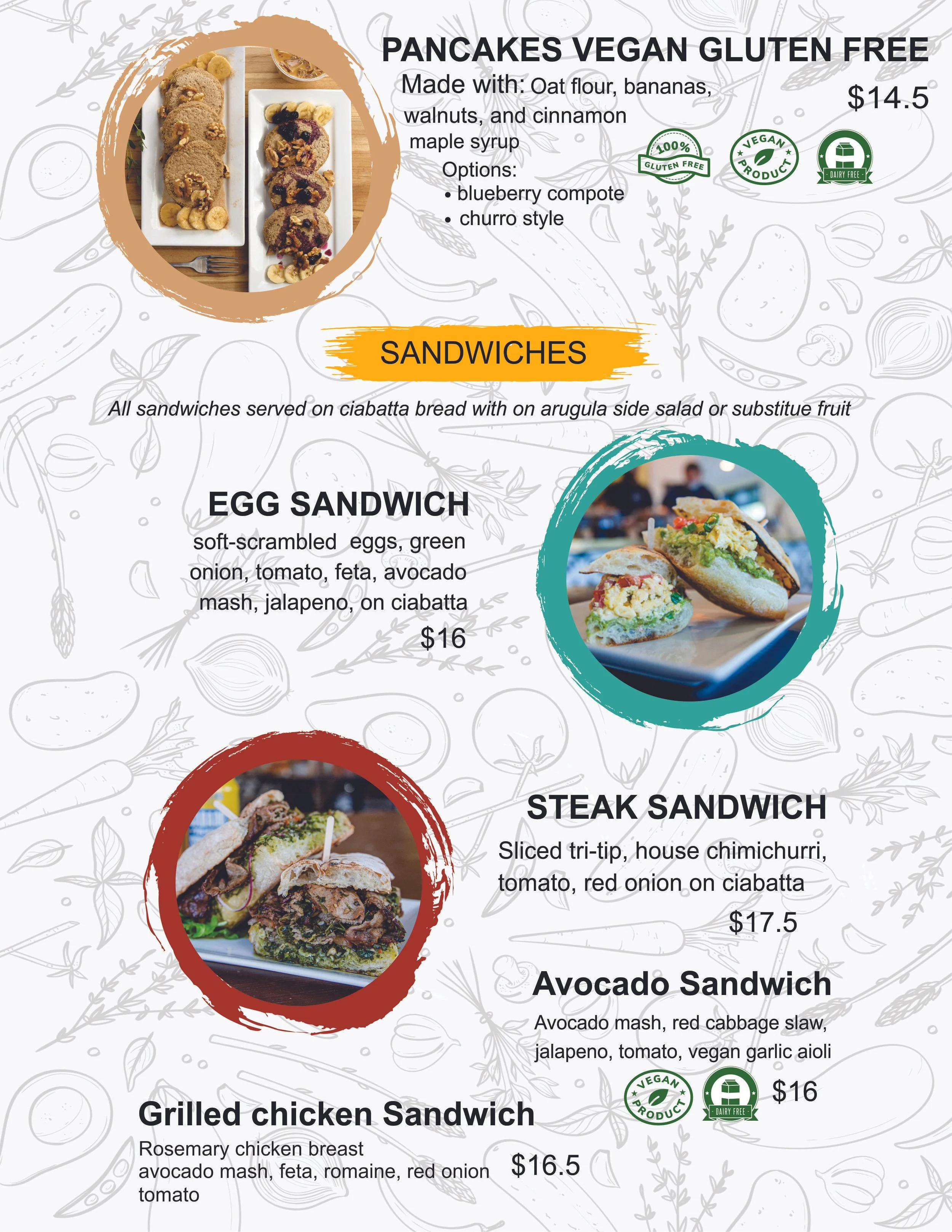 Menu — The Daily Harvest Cafe