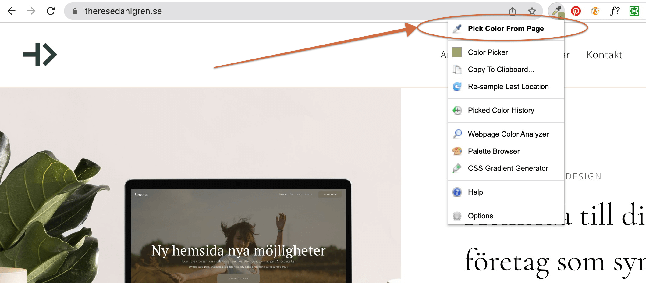 ColorZilla och andra verktyg för färger och färgkoder till hemsidan ...