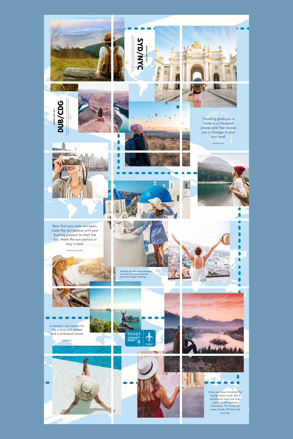 Instagram Travel Feed Template — Eire Web Design