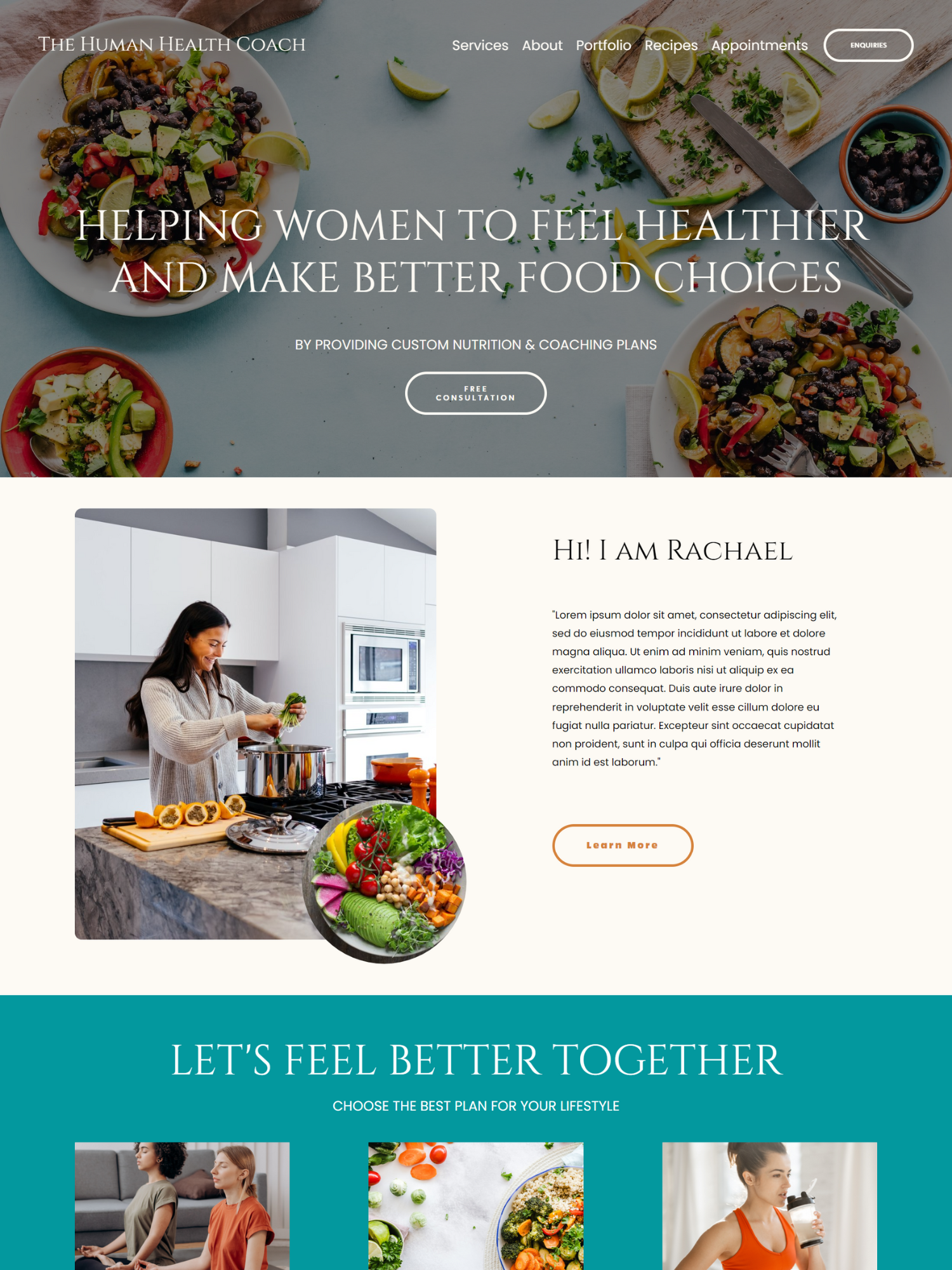 Health Coach Squarespace Website Template — Eire Web Design