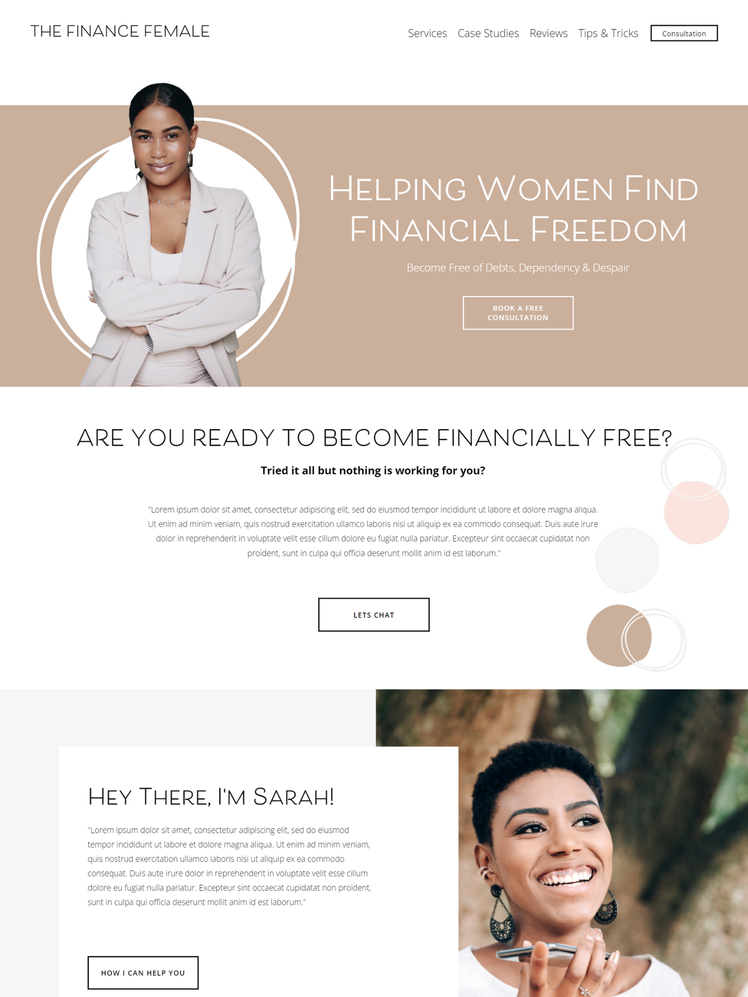 Female Boss & Entrepreneur Website Template — Eire Web Design