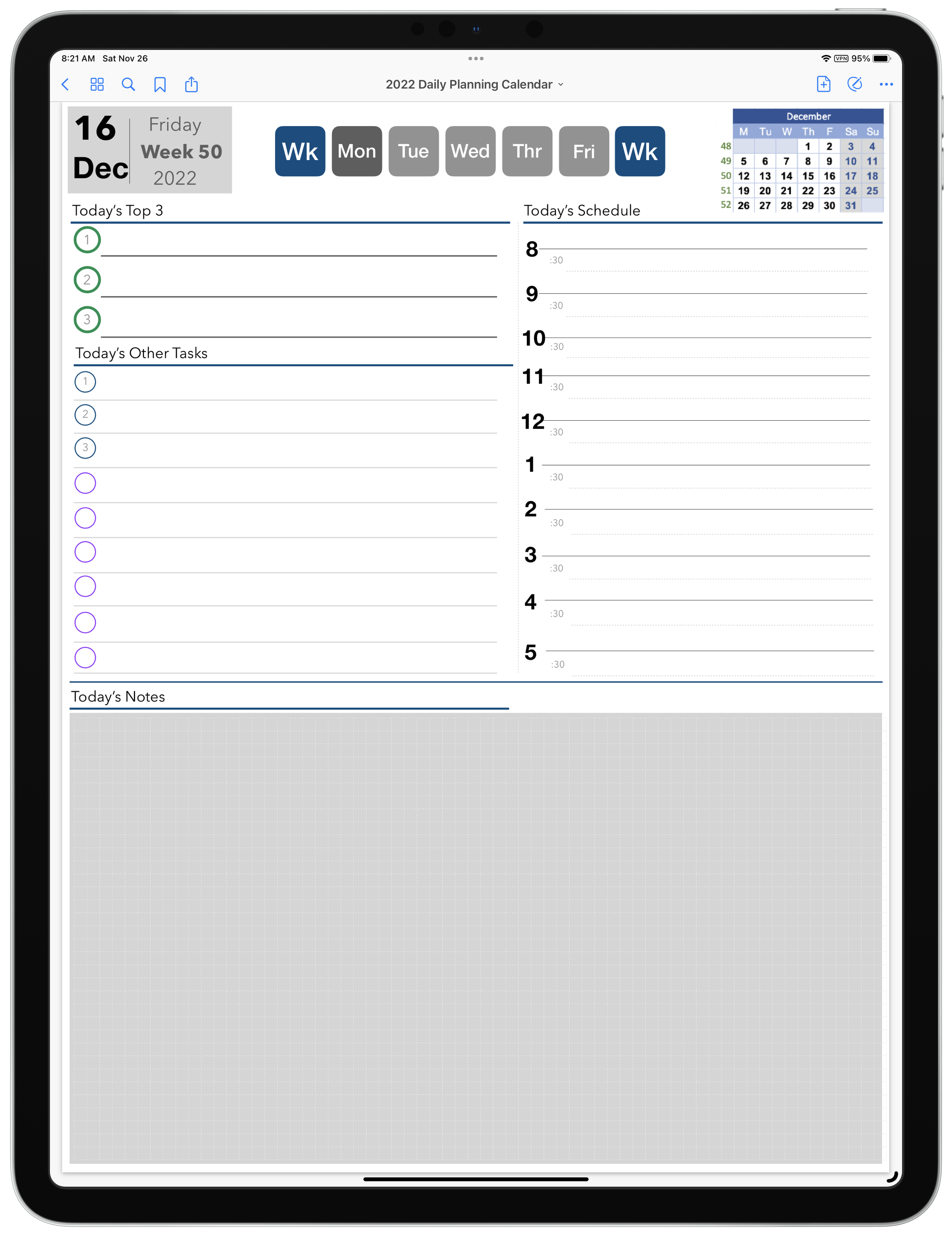December Tech Tip – Using Good Notes for Daily Planning and as a ...