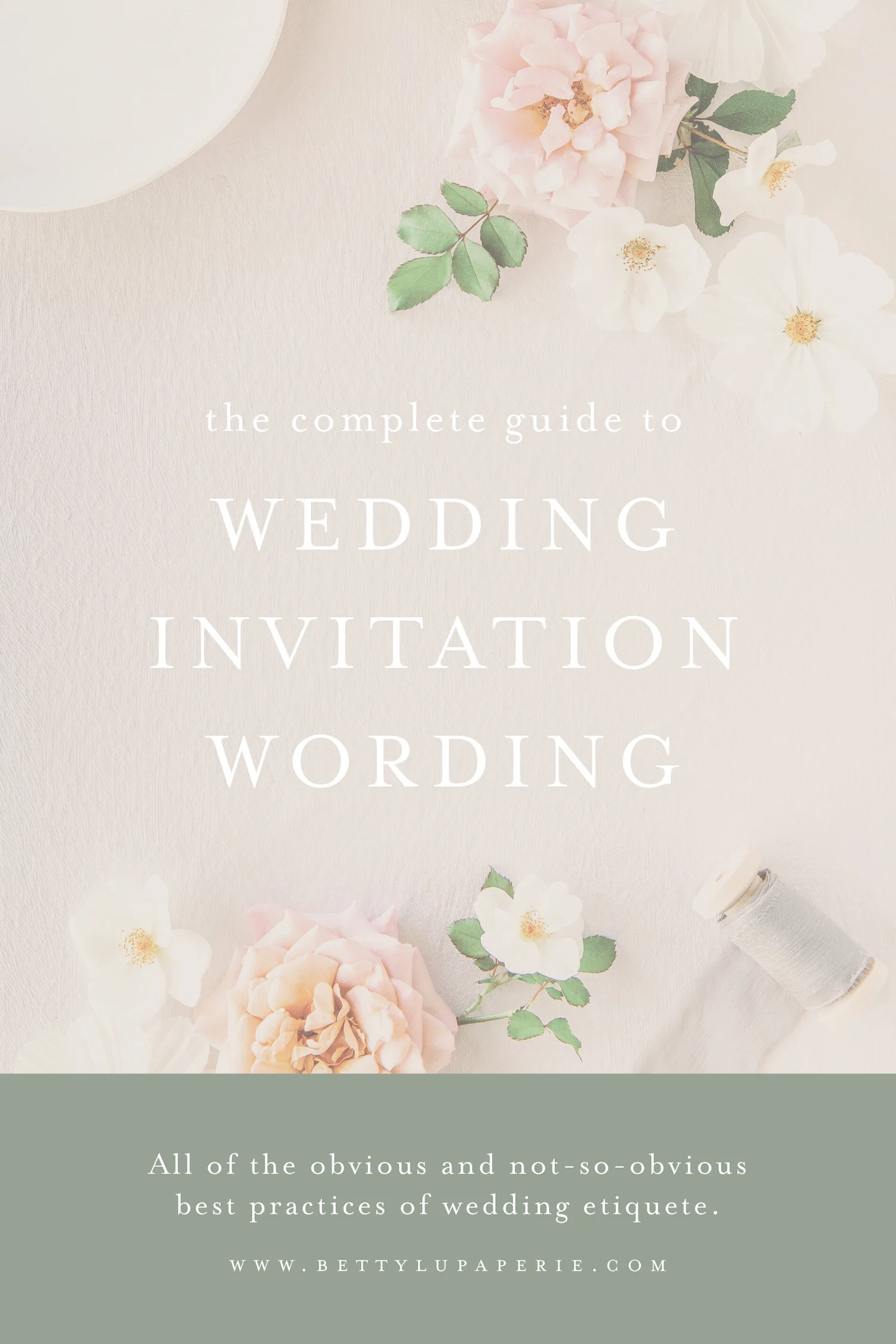 Wedding Invitation Wording — Betty Lu Paperie