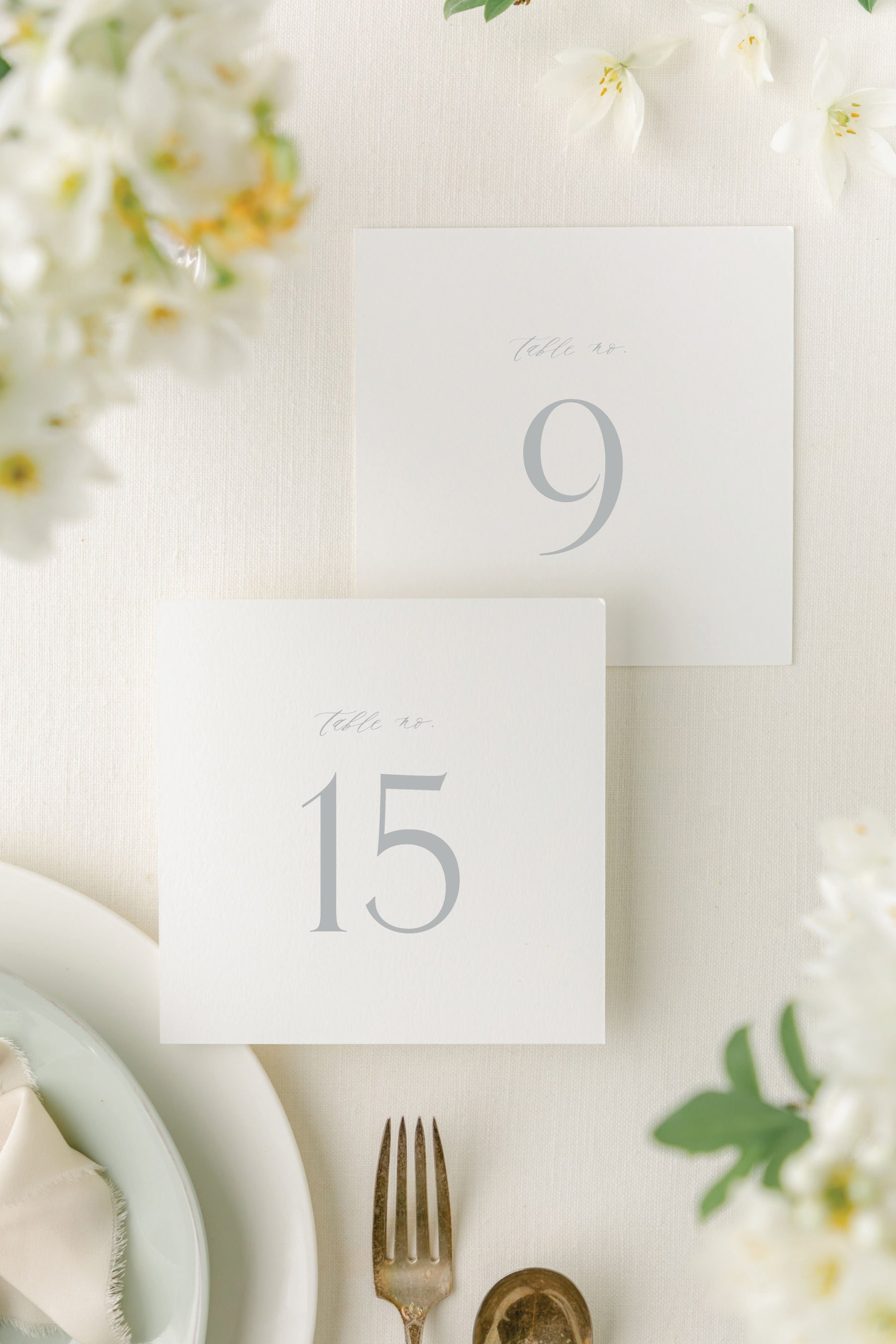 Jolie | Wedding Table Numbers — Betty Lu Paperie