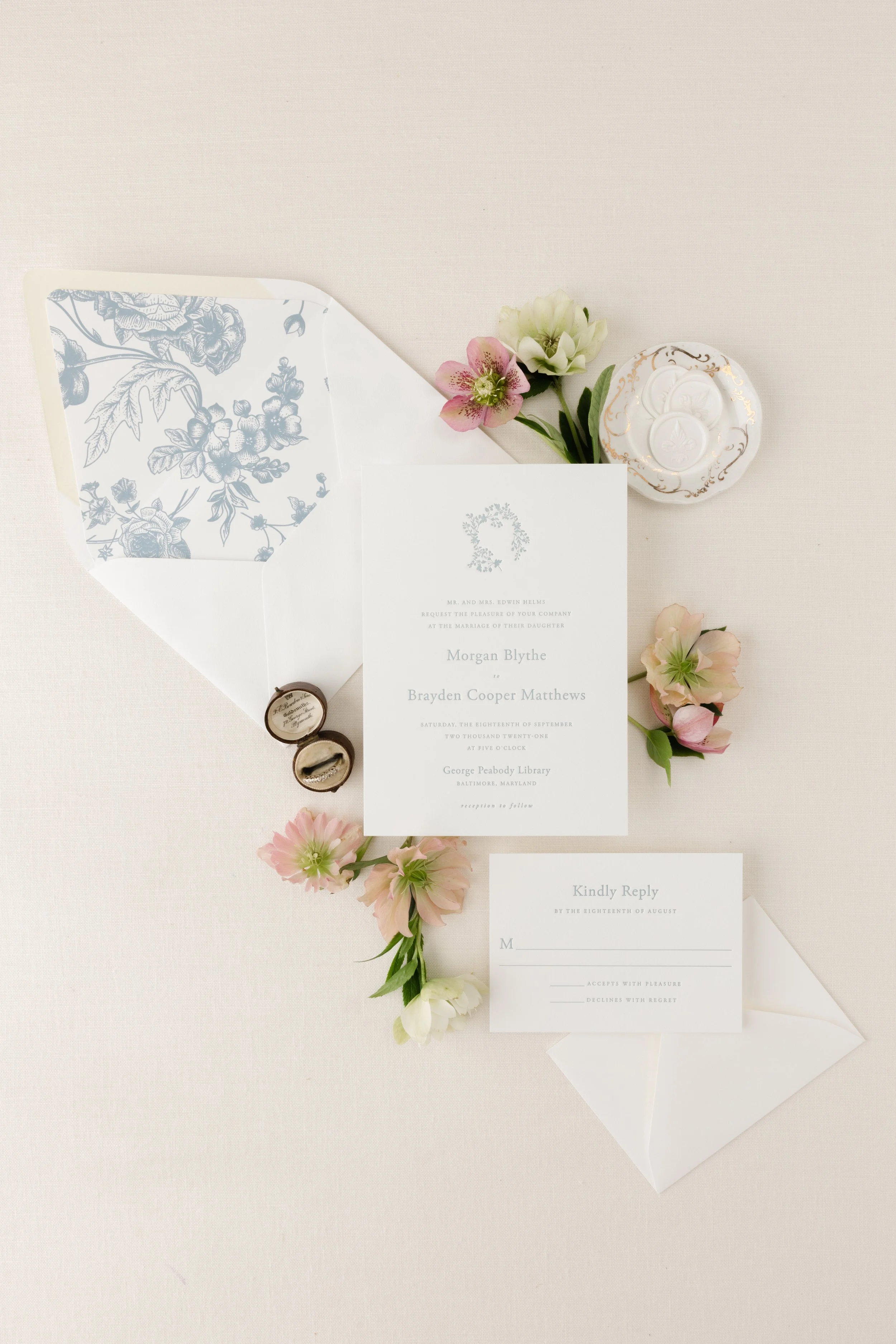 Modern Letterpress Wedding Invitations — Betty Lu Paperie