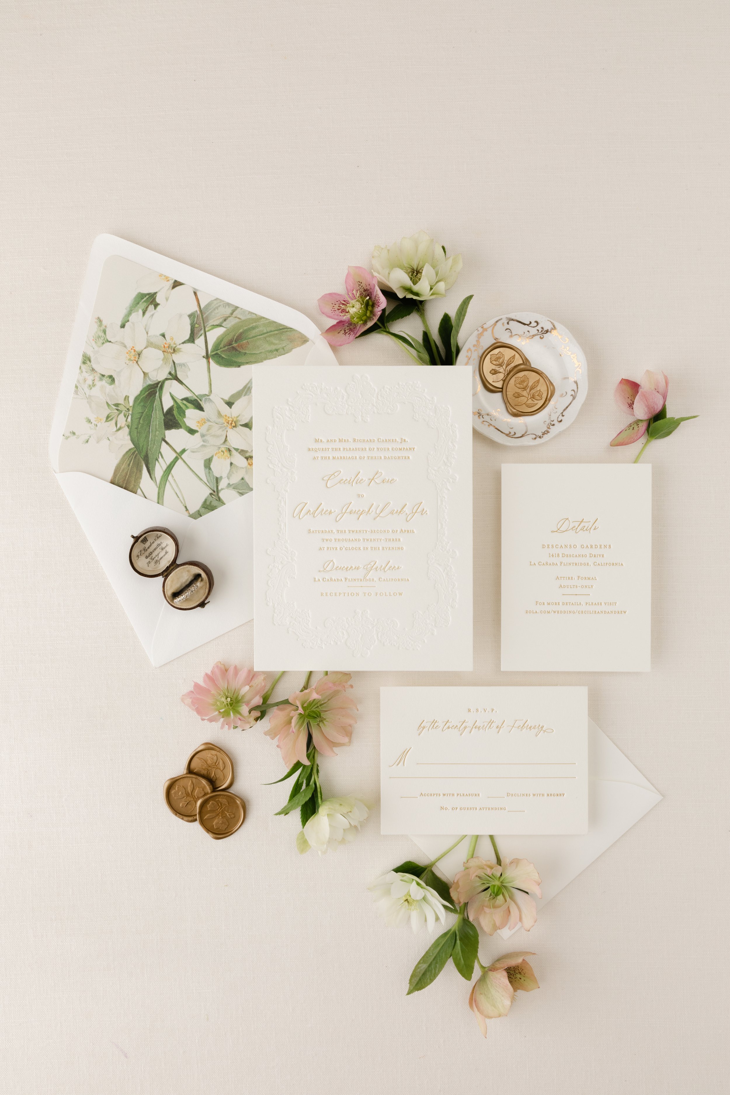 Wedding Invitation Detail Cards — Betty Lu Paperie