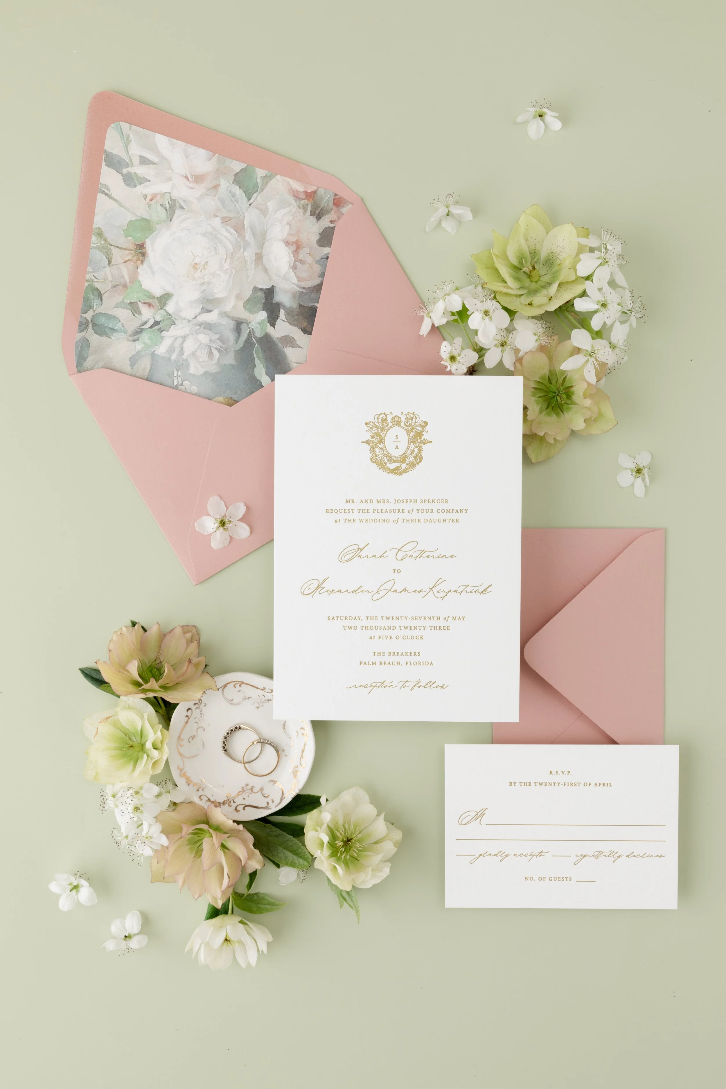 Reception Invitation Wording after Private Wedding Ceremony — Betty Lu Paperie