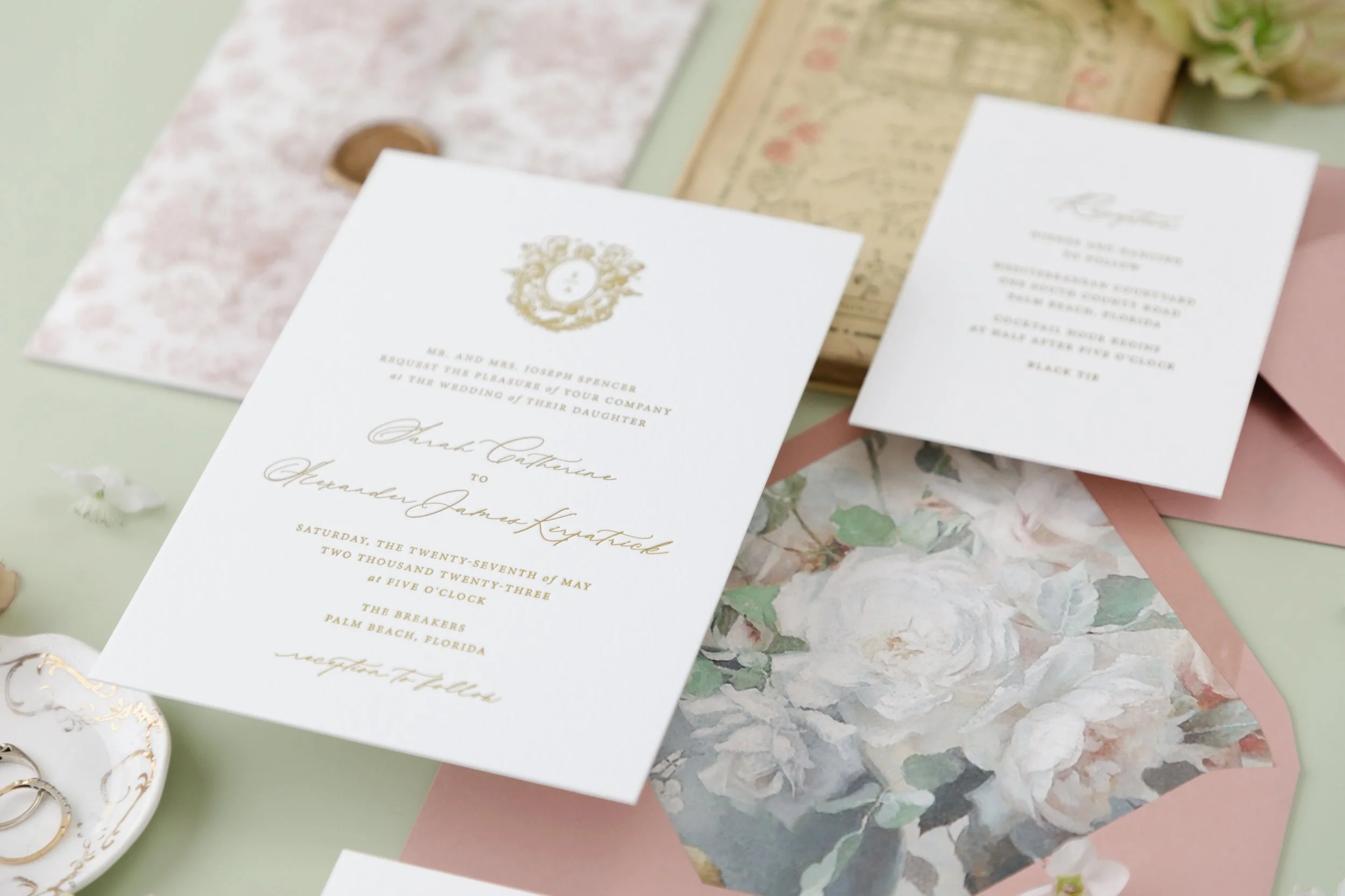 Letterpress Wedding Invitations by Betty Lu Paperie