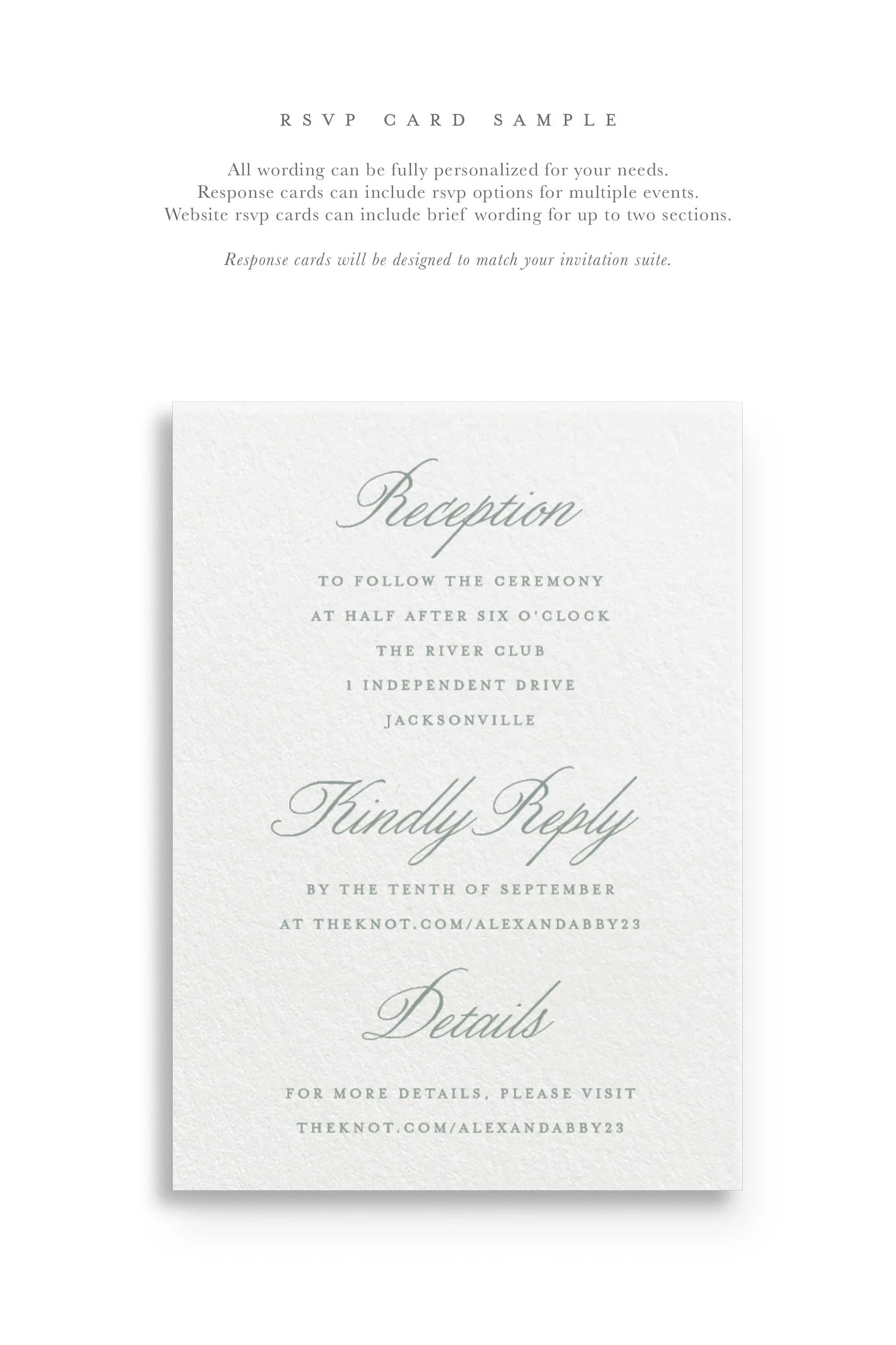 Palermo | Wedding Invitation with RSVP — Betty Lu Paperie