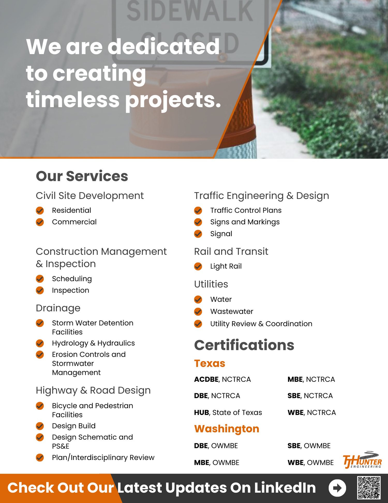 About Us — TJ Hunter Engineering