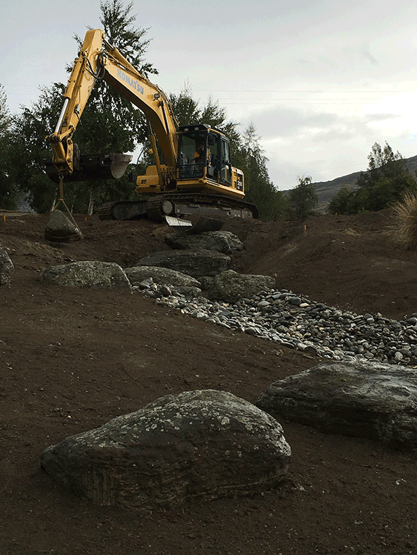 Stone/Rock work, Boulder Placement and Waterfall Installation in ...