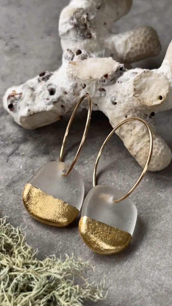 Pale Seafoam Wave Crest — Seafoam Jewellery