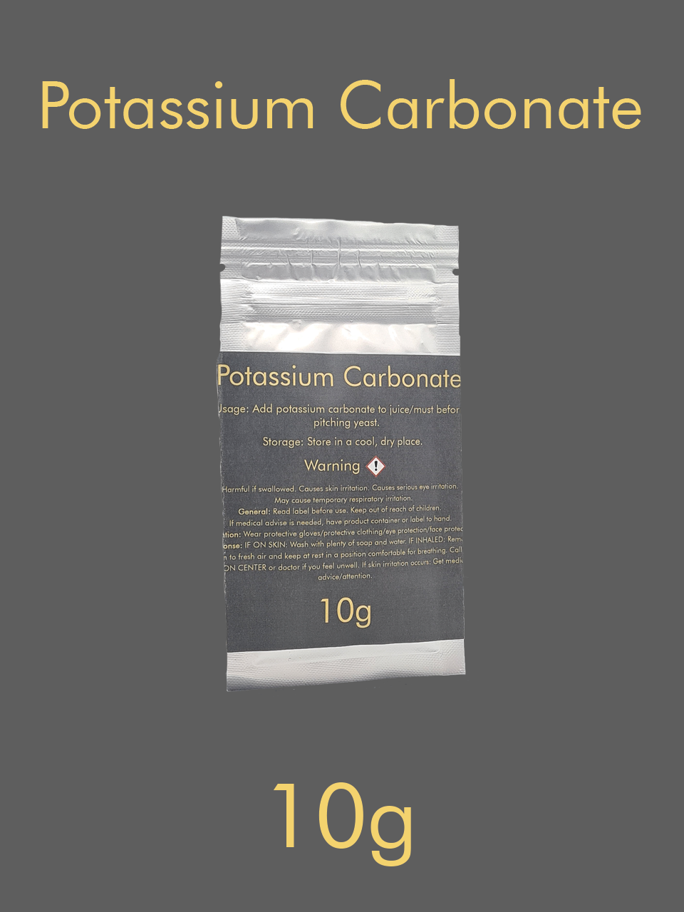 Potassium Carbonate - 10g - 50g - 100g — OmniMead