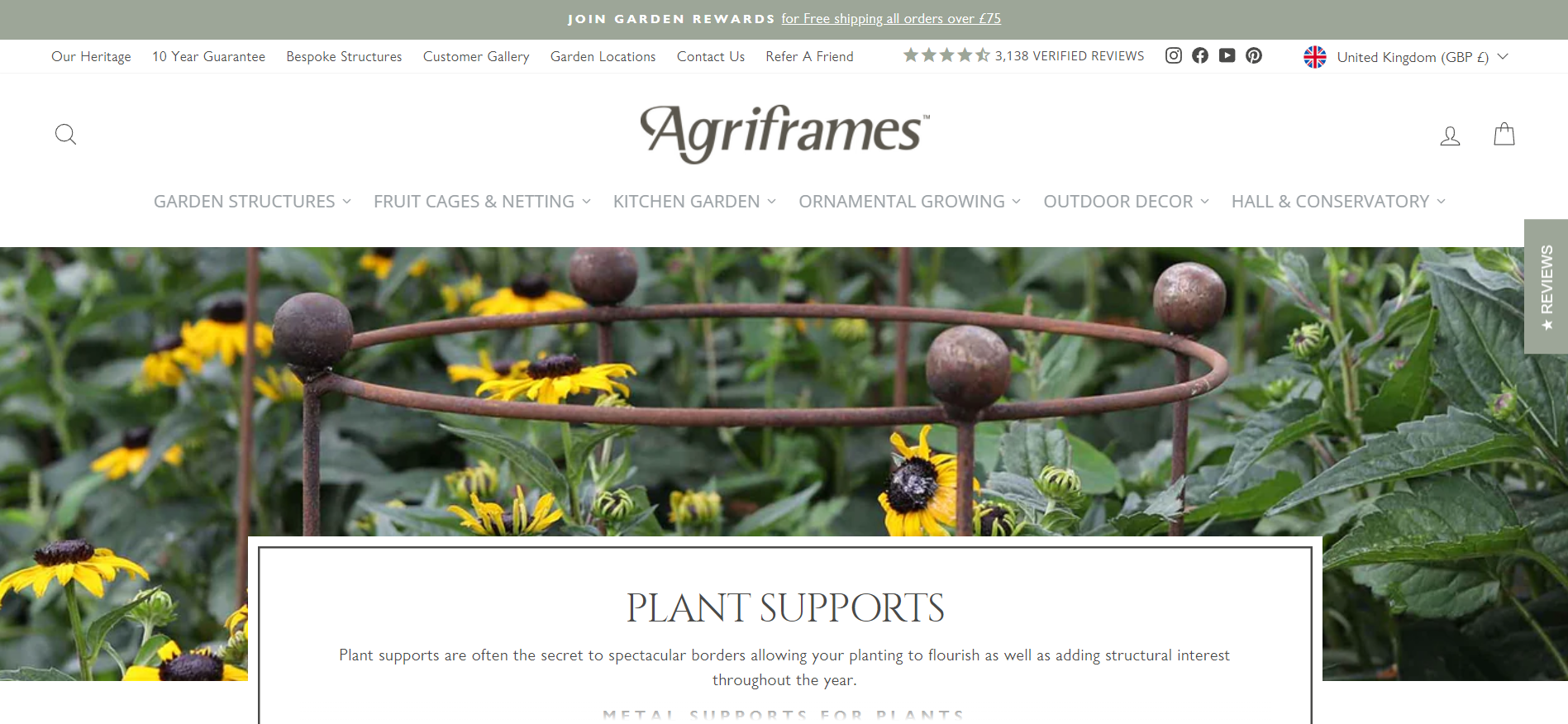 The complete guide to metal plant supports for any garden.