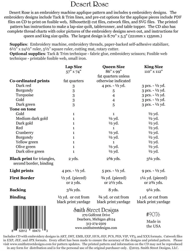 Quilt Patterns — Store 2 — Smith Street Designs