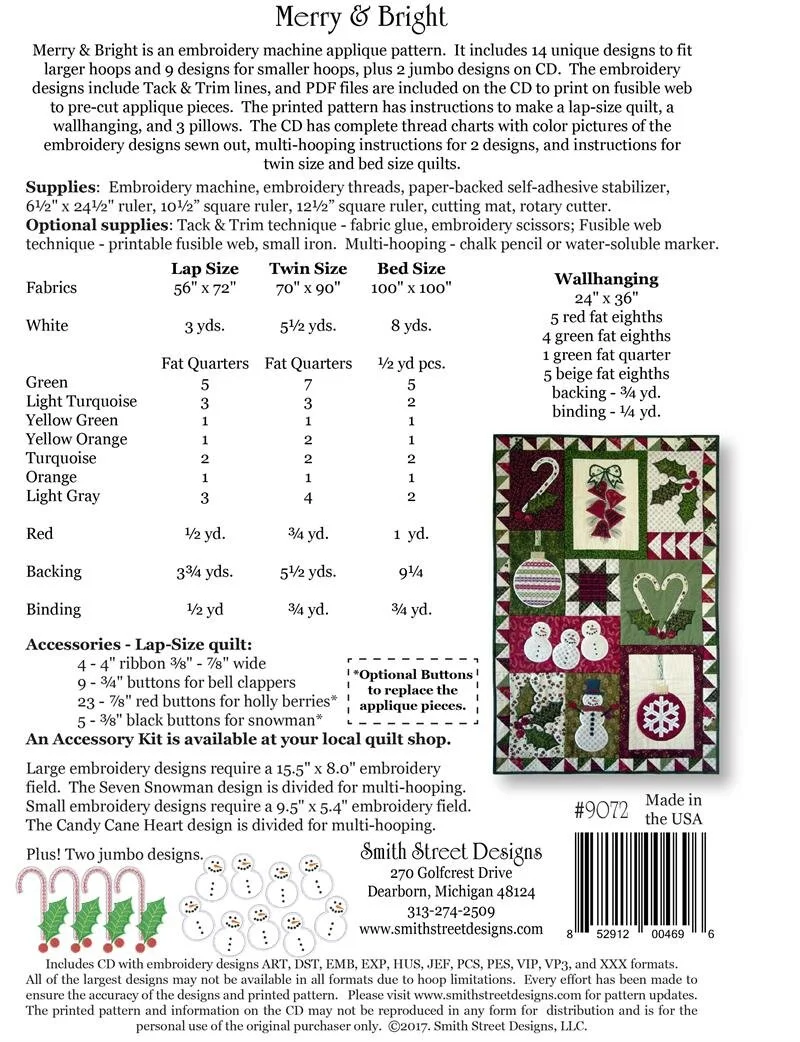Quilt Patterns — Store 2 — Smith Street Designs