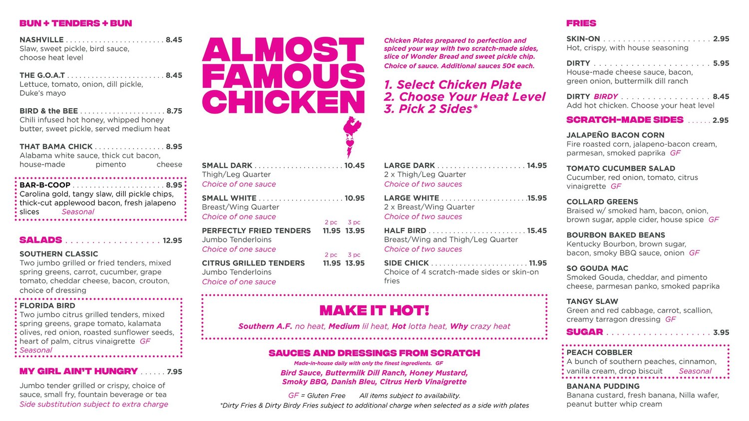 Menu 1 — LoveBird