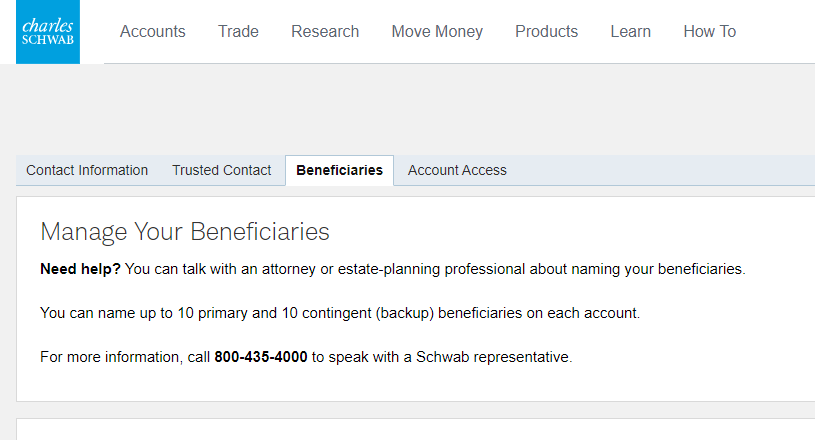 How to Update Your Beneficiaries Online with Schwab Alliance — SimpliFi