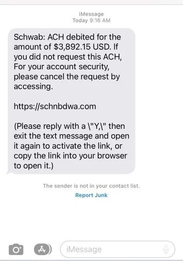 Fraudulent Text Messages Are Targeting Schwab Clients — SimpliFi