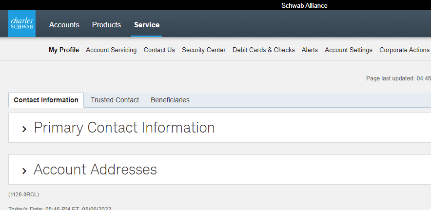 How to Update Your Address Online with Schwab Alliance — SimpliFi