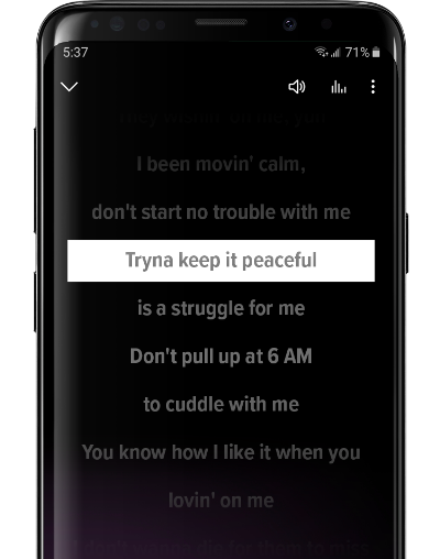 Products | Lyric Display — LyricFind