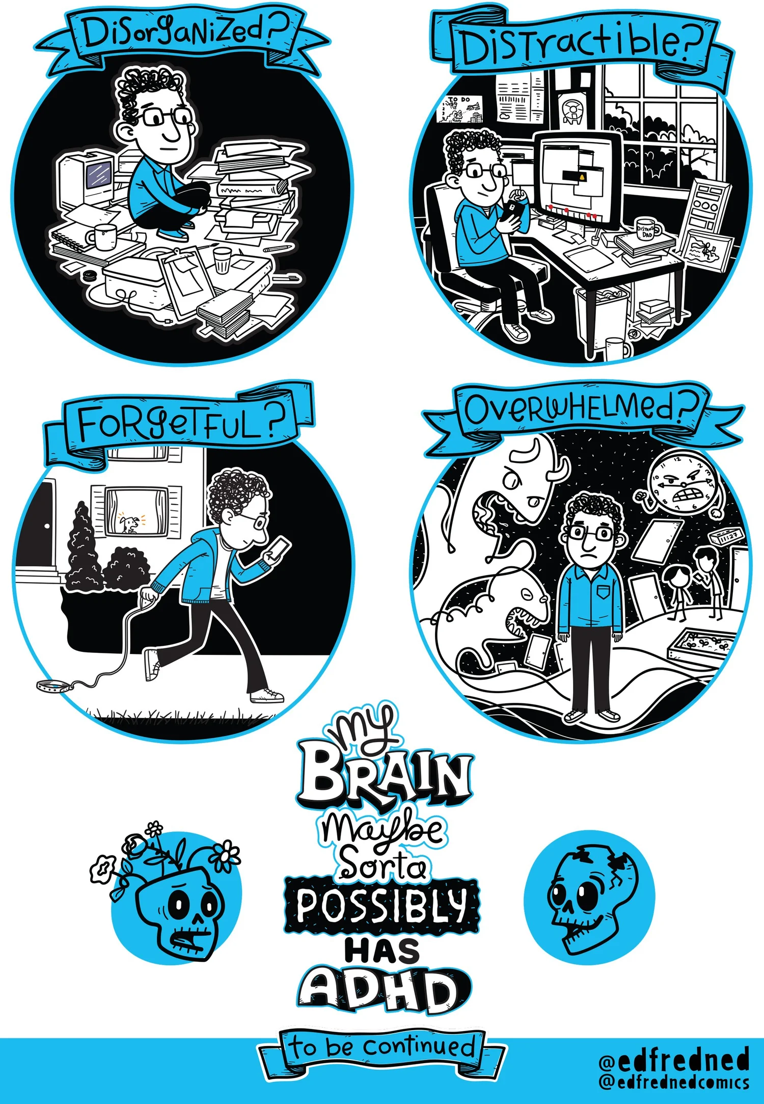 Dads with ADHD — Edfredned Comics