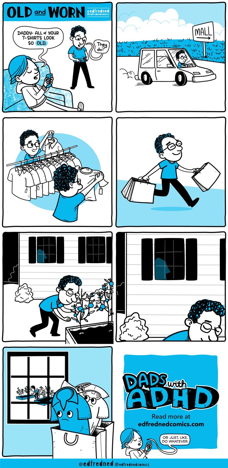 Dads with ADHD — Edfredned Comics