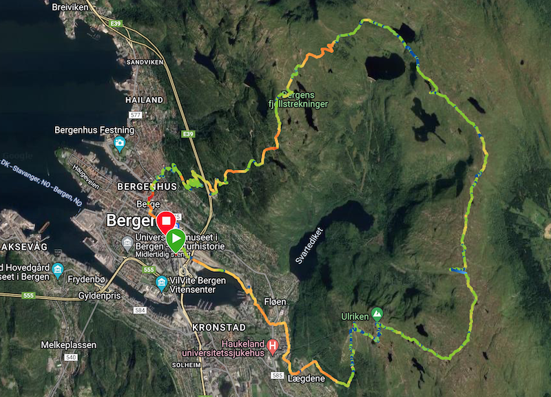 Vidden Bergen - fra Fløyen til Ulriken — Fjellvenner.no