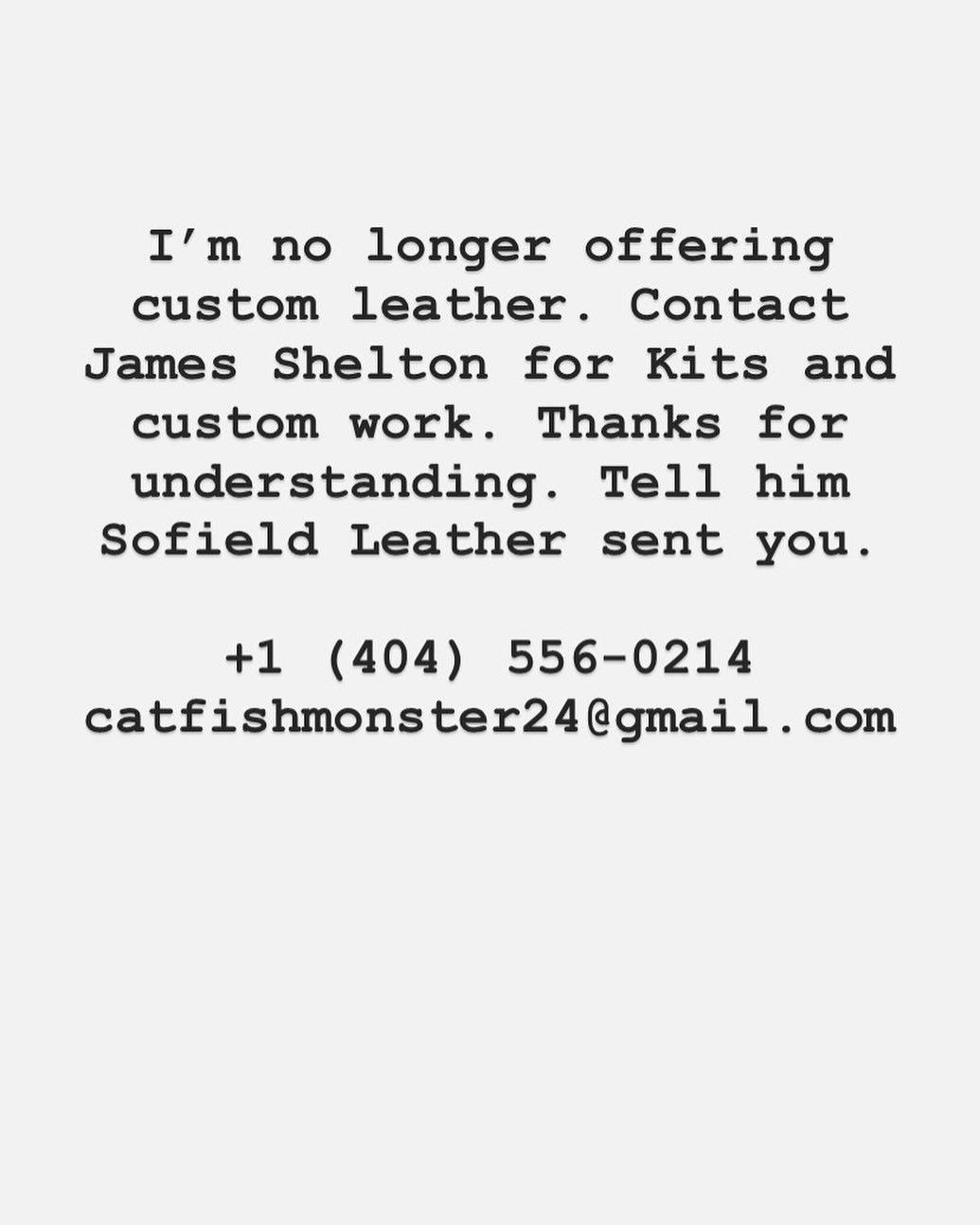 Sofield Leather - High Quality Leather Goods