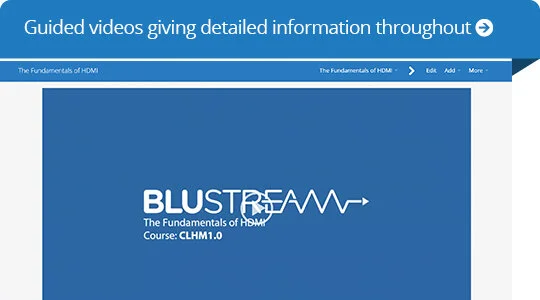 Advanced Learning Portal — Blustream