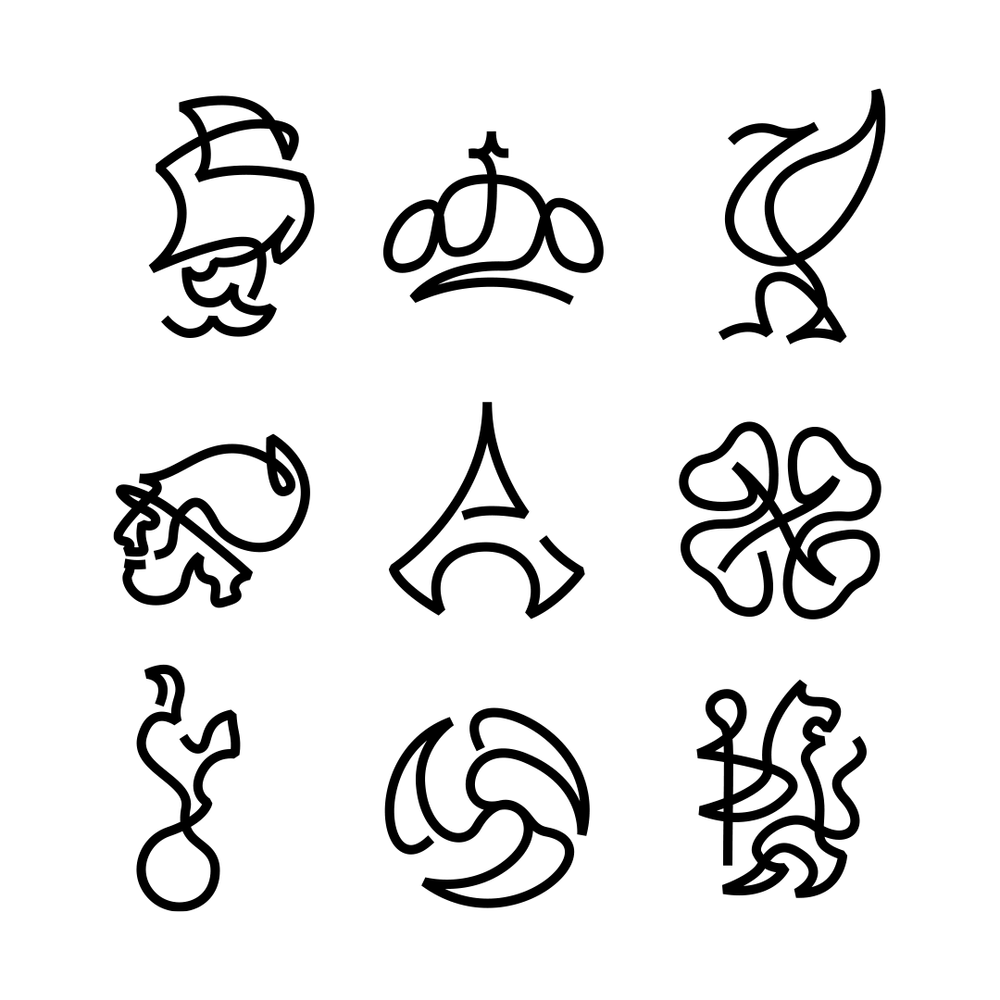 Line art animation examples (logos, icons, drawings...) — Loooop Studio