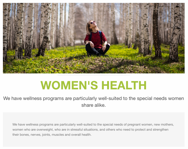 Women's Health — Hayden Health & Wellness