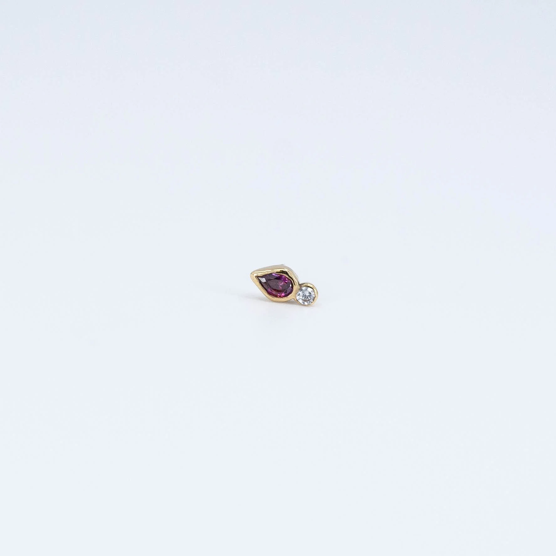 Vampire Bat - 18k White Gold - 18g/16g - 13.5x5.5mm - End - Threadless ...