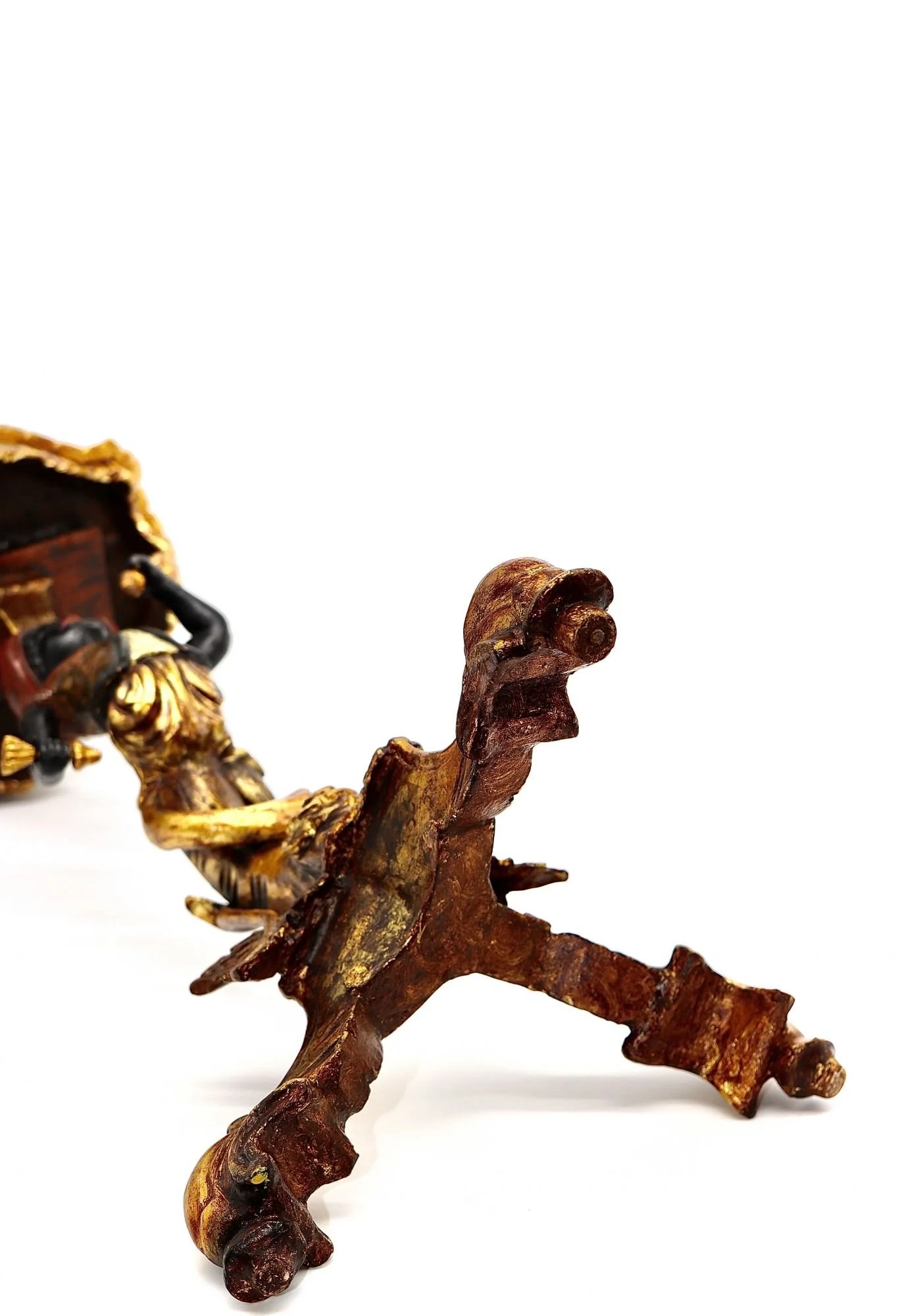 Venetian Carved Wood, Polychromed and Gilded Blackamoor Table, Early 19 ...