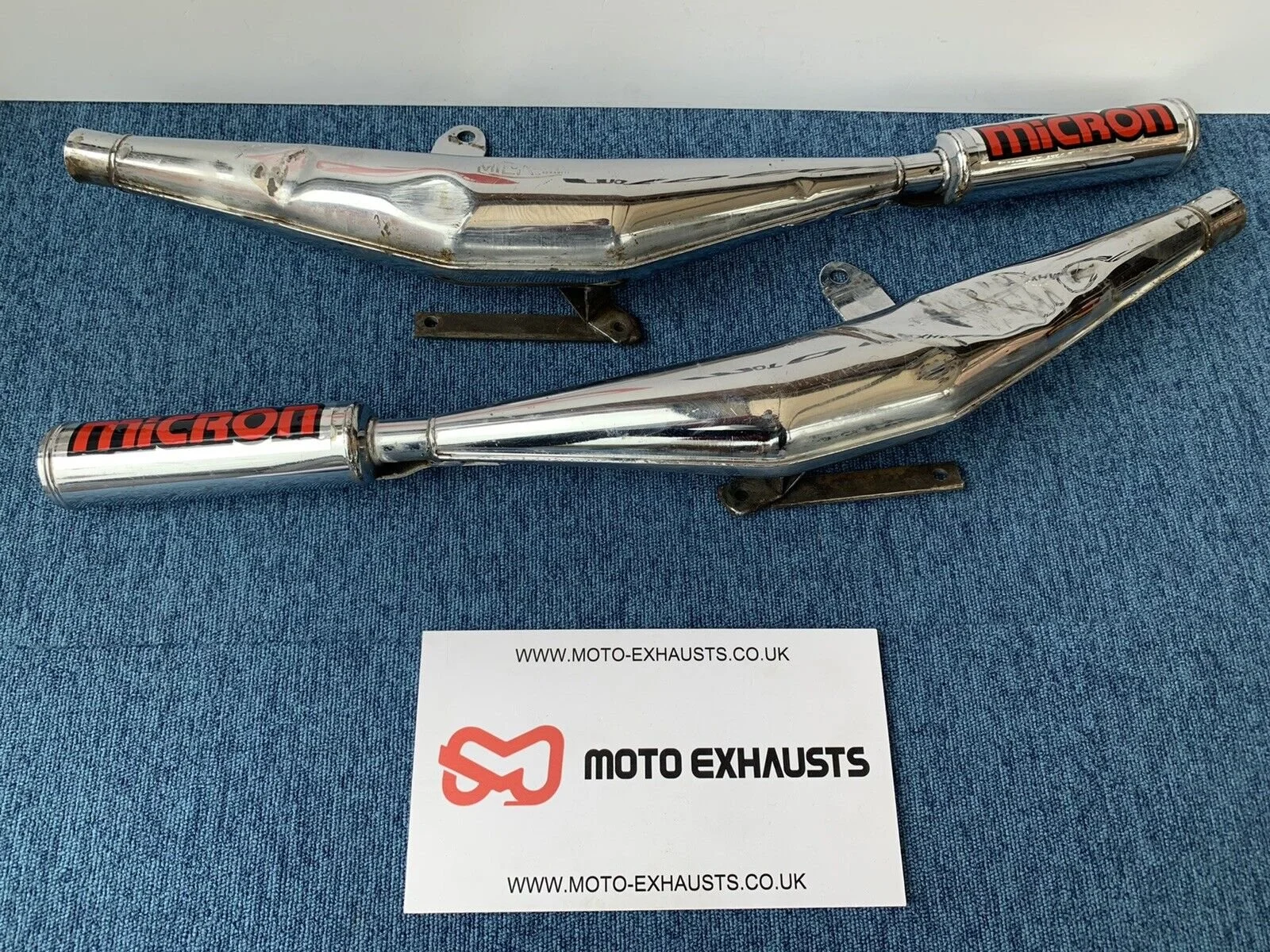 Yamaha YL1 Micron Twin Exhaust System 1966 - 1967 RARE — Moto Exhausts