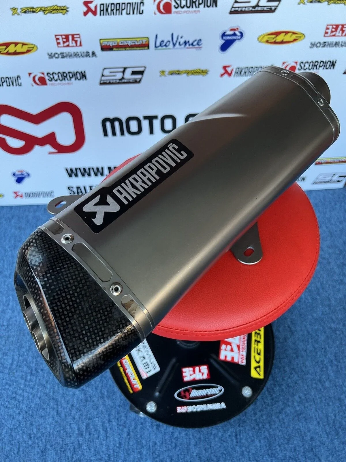 Akrapovic Vespa GTS300 Exhaust Silencer — Moto Exhausts
