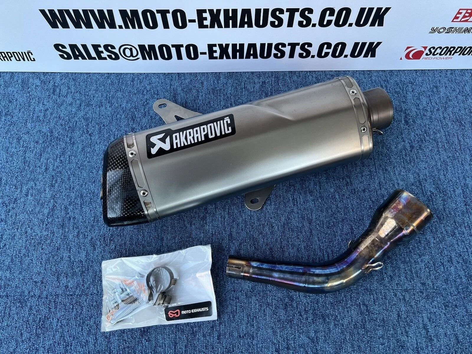 Akrapovic Vespa GTS300 Exhaust Silencer — Moto Exhausts
