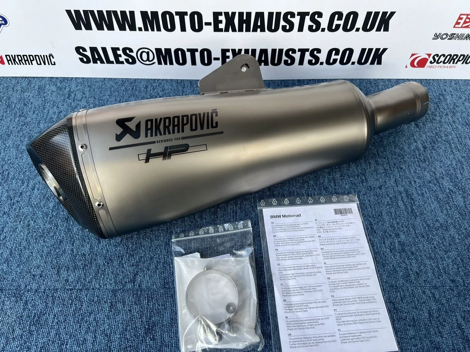 BMW R1200R R1200RS Akrapovic Titanium Exhaust — Moto Exhausts