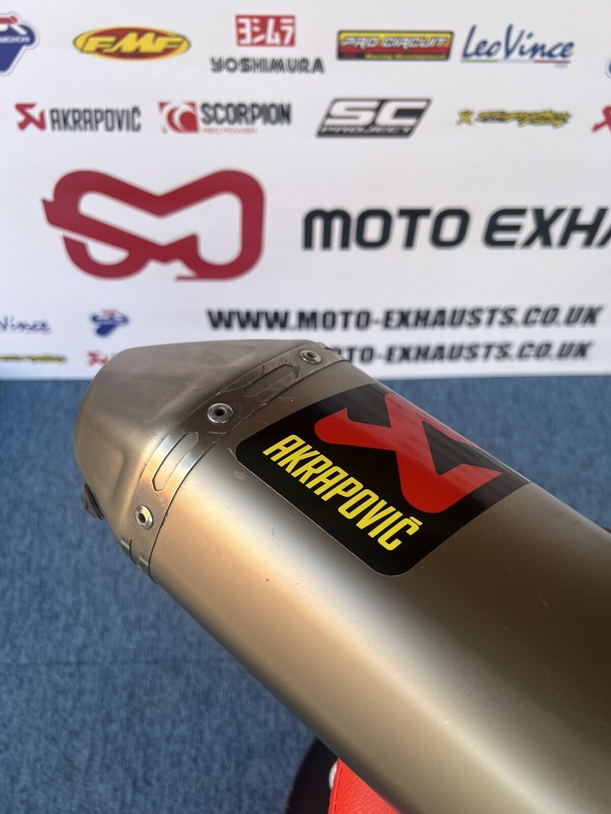 Sherco 250 350 SEF Akrapovic 4t Full Exhaust System End Can 14 - 20 ...