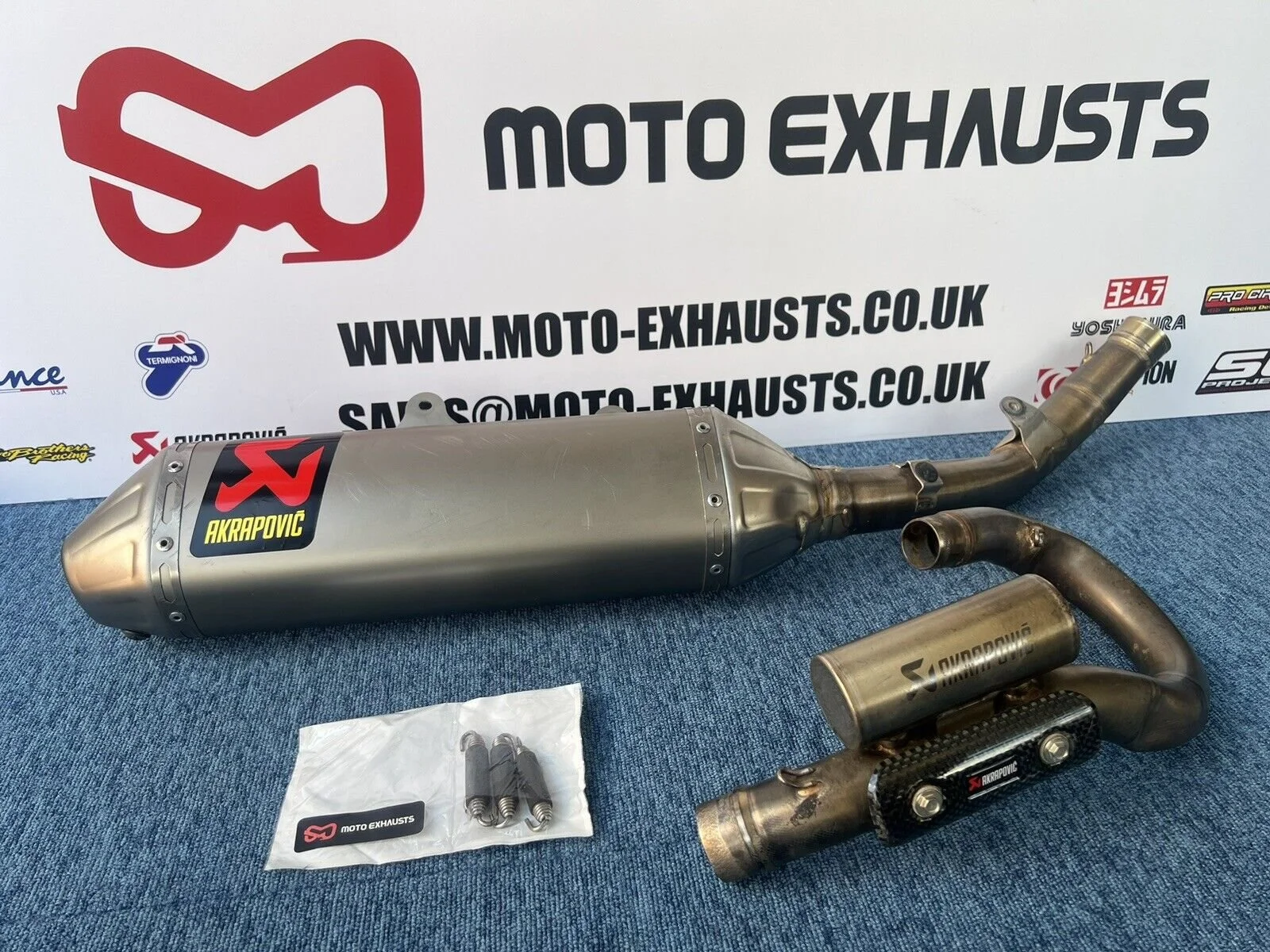 Sherco 250 350 SEF Akrapovic 4t Full Exhaust System End Can 14 - 20 ...
