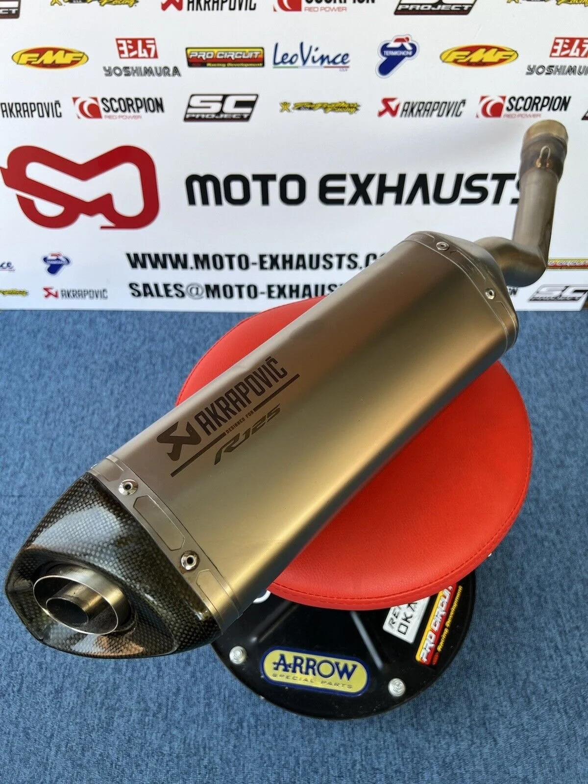 Yamaha YZF R125 MT 125 Akrapovic Full Exhaust System Inc Cat 19 - 20 ...