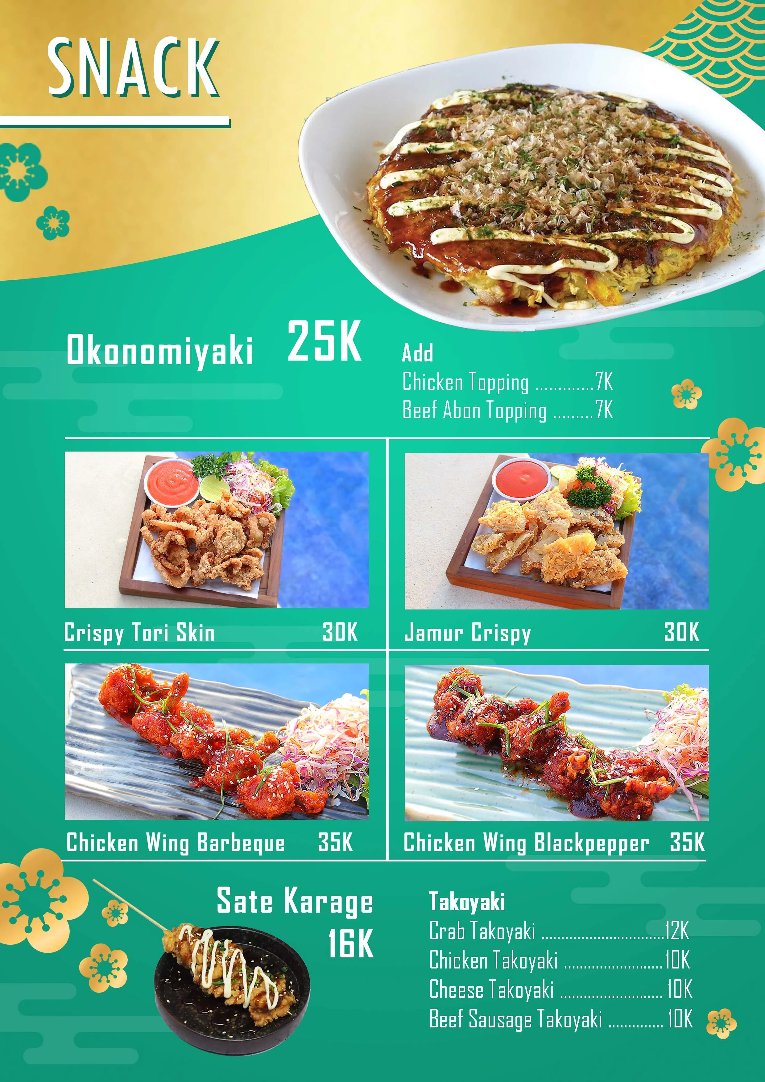 Menu Karaoke — Zero4 Karaoke