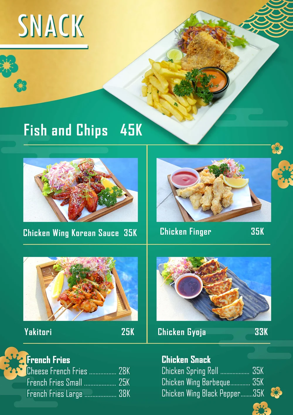 Menu Karaoke — Zero4 Karaoke