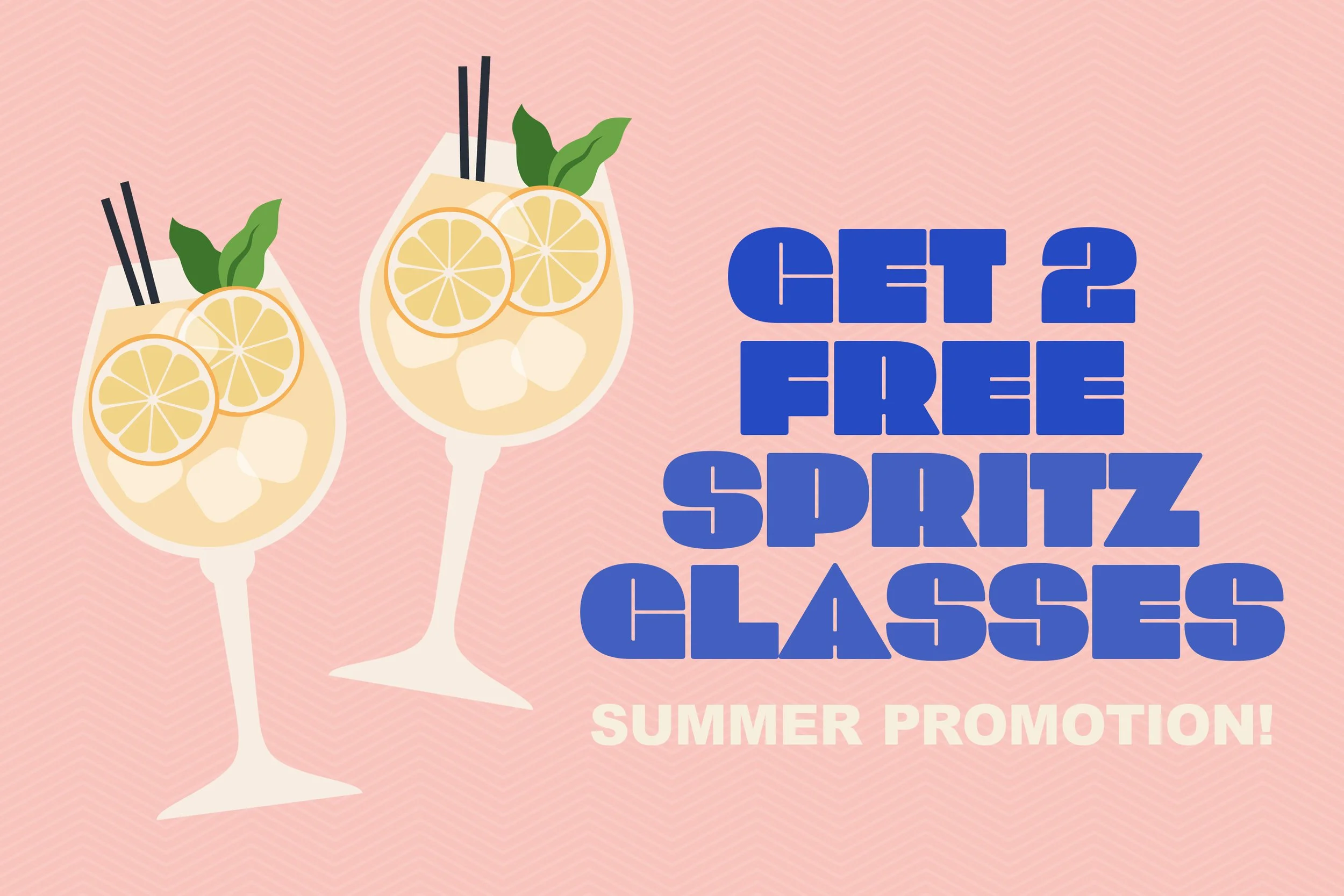 Summer Spritz Promotion! Get 2 Free Luxury Spritz glasses with every ...