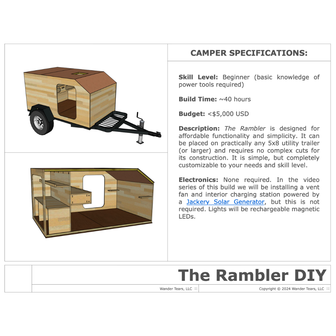 Wander Tears Teardrop Trailer DIY Plans — Wander Tears